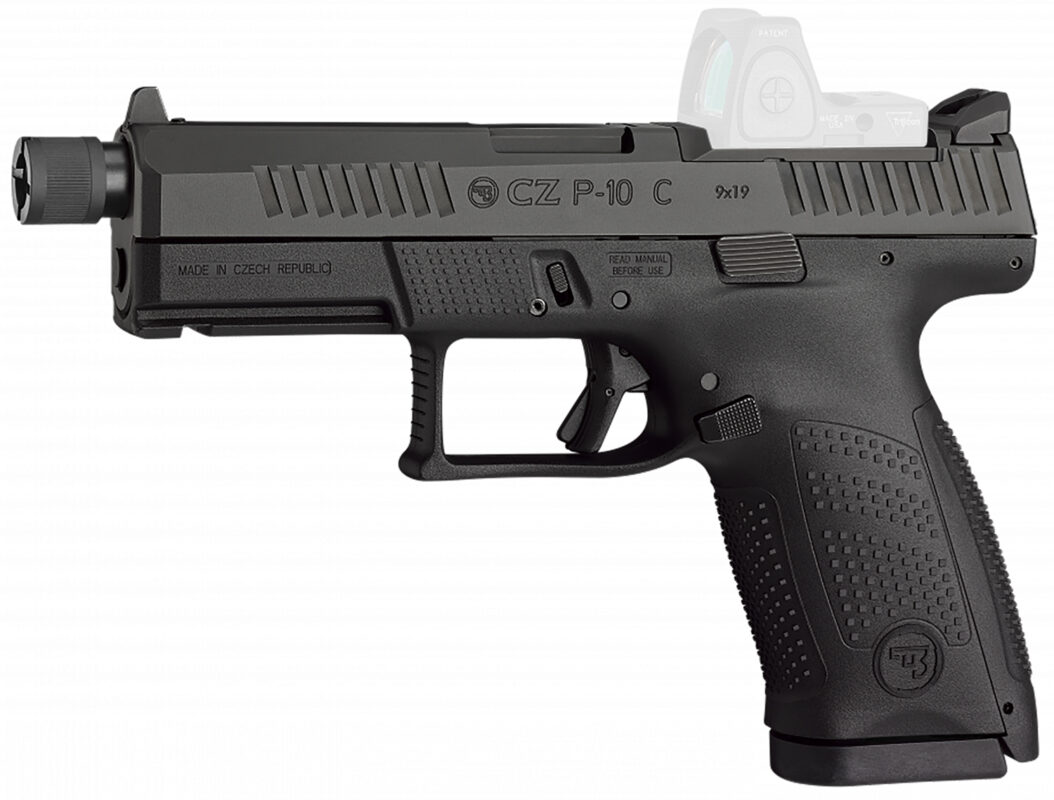 CZ-USA 91513 P-10 C Compact Frame 9mm Luger 17+1 4.02" Black Steel ...